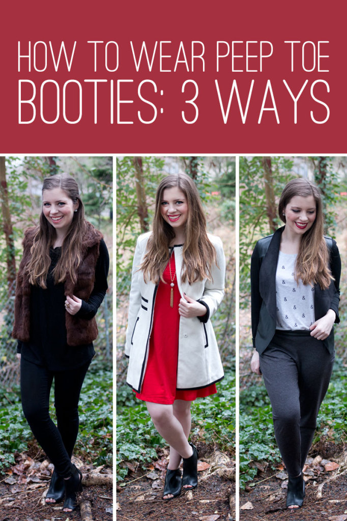 How To Wear Peep Toe Booties – Hello Rigby Seattle Fashion & Beauty ...